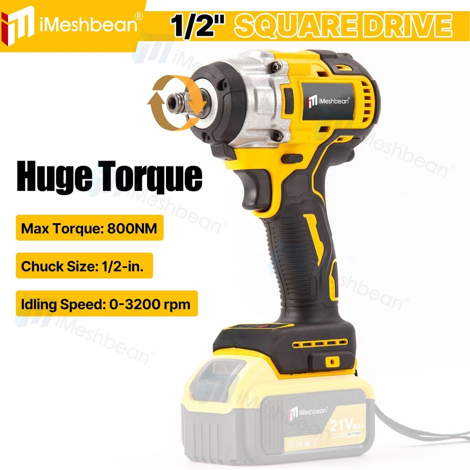 Cordless Impact Driver/Ratchet wrench Power Tool Combo For Dewalt 20V ...