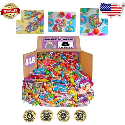 8 lb Bulk Party Mix - Assorted Individually Wrapped Candies for ...