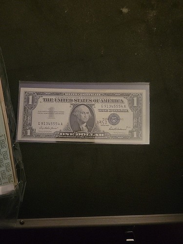 1957 $1 SILVER CERTIFICATE BLUE SEAL ONE DOLLAR BILL FREE SHIPPING | eBay