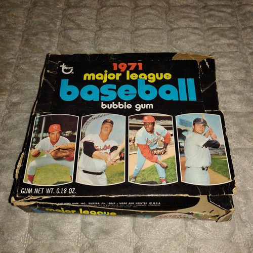 1971 Topps Baseball Empty Display Box Authentic With Detached Lid | eBay