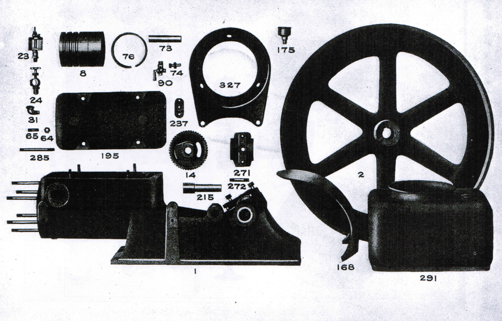 Galloway Gas Engine Motor Manual Book Hit Miss Waterloo IA Parts List ...