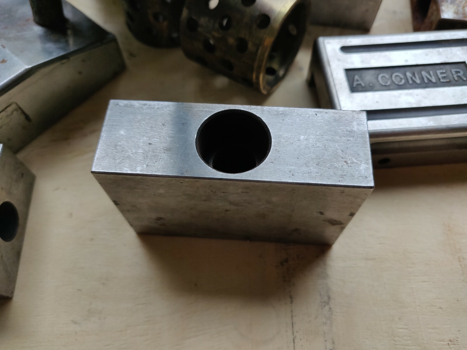 Lot Of A. Conner Machining Tools, Brass Handle Vise, 1-2-3 Blocks, Etc ...