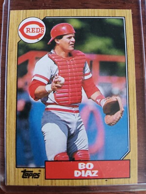 BO DIAZ REDS 1987 TOPPS BASEBALL CARD #41 | eBay