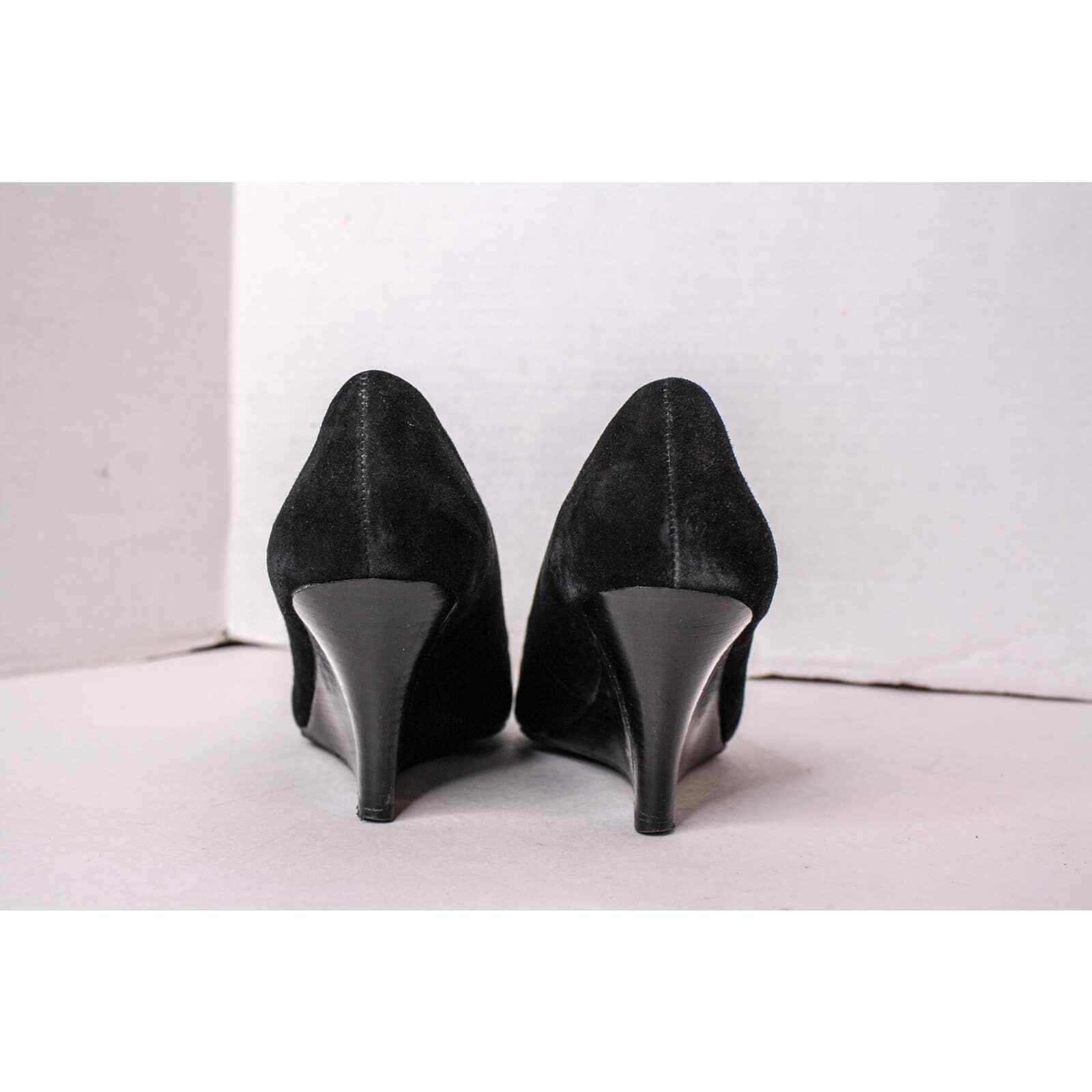 Circa Joan And David Manni Shoes Black Suede Leather … - Gem