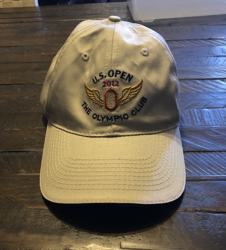 US Open 2012 Olympic Club Golf Strapback Hat Cap USGA member tan khaki ...
