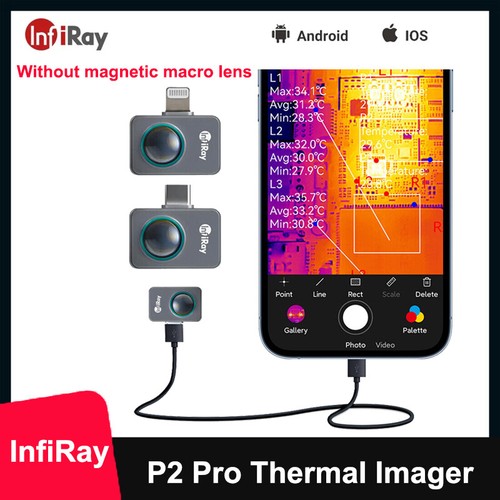 InfiRay P2 Pro Thermal Imager 256x192 IR High Resolution No Magnetic ...