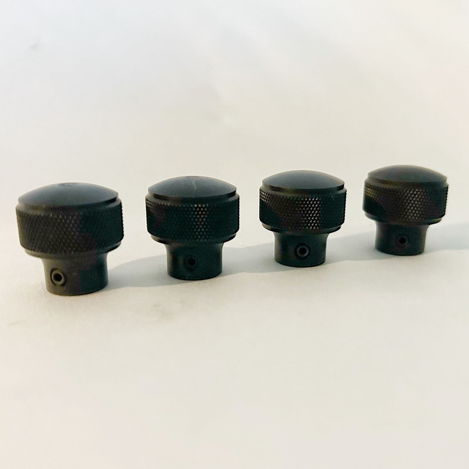 4 x Genuine 'Knurled' Style Dash Knobs by SoCal Speed Shop- ANODIZED BLACK | eBay