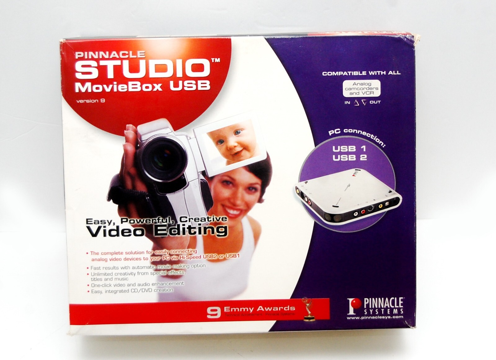 Pinnacle Studio Movie Box for Video Editing USB2 Version 9 | Original ...