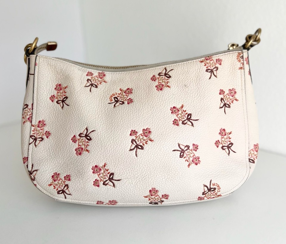 Coach Chelsea Floral Bow Crossbody | Pebble Leather & Versatile Strap ...