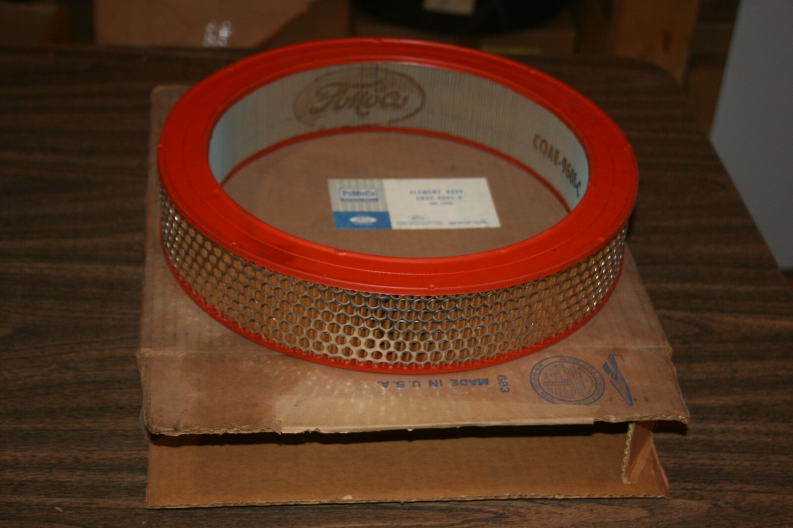 NOS FoMoCo FA-21 352,390, 427 4V air filter element 1960-64 Ford FoMoCo ...