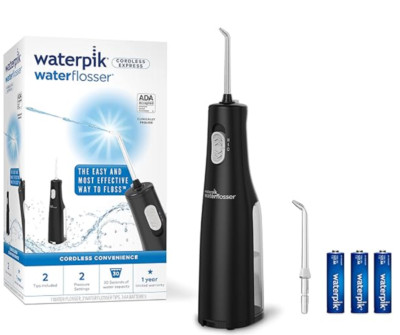 waterpik water flosser cordless, Model WF-02W012, Black | eBay