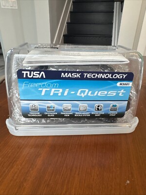 TUSA Freedom Tri-Quest Black/Black Mask (M-3001QB-BK) | eBay