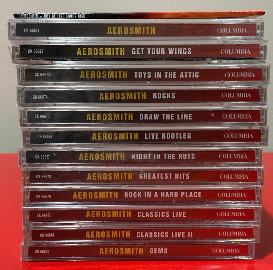 Aerosmith - Box Of Fire - Cd Box Set - 13 Discs - 11 discs are unopened ...