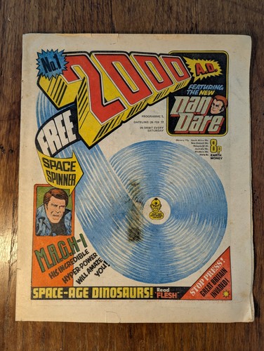 2000ad prog 1 - 26 Feb 1977 - 1st issue (no free gift) - No Writing ...