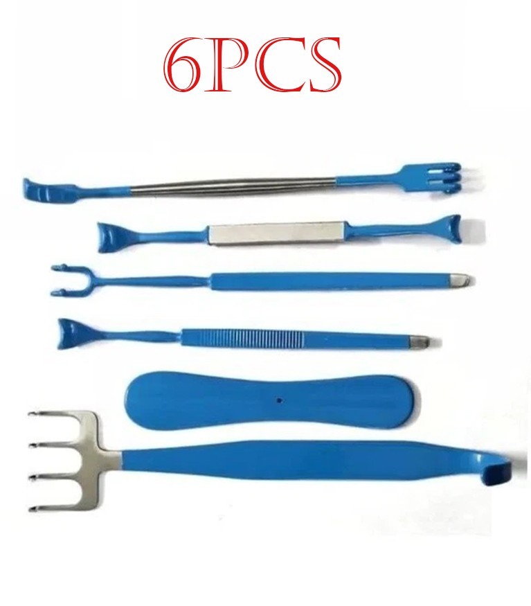 Surgical Insulated Retractor Set of 6 Pcs Blue Color Plastic Surgery ...