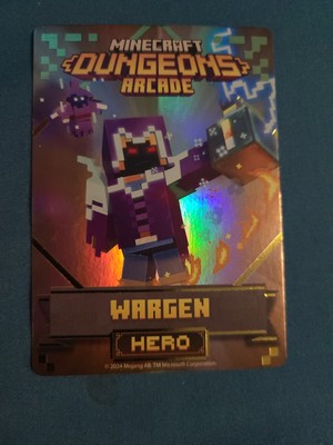 Minecraft Dungeons Arcade Series 3: #106 Hero: Wargen FOIL Card Series ...