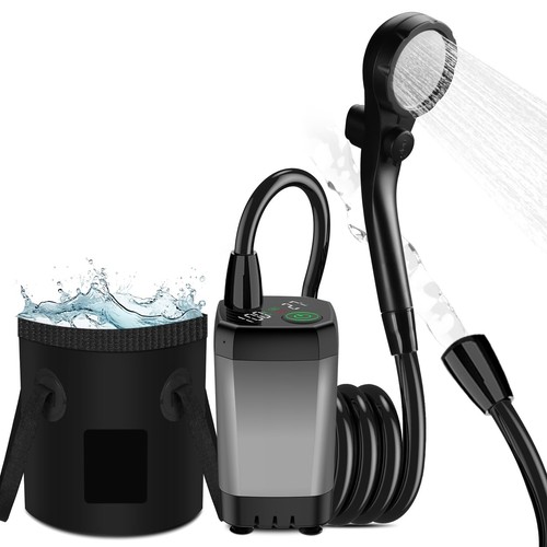 Portable Shower, Portable Shower for Camping with 5 Gallon Collapsible ...