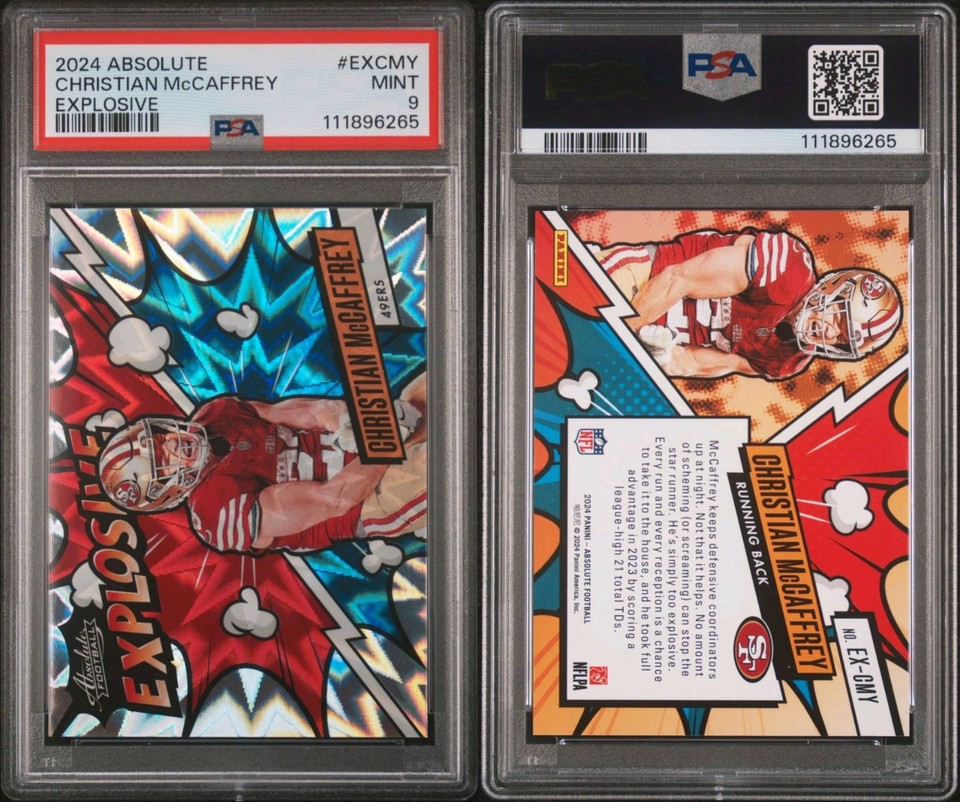 2024 PANINI ABSOLUTE EXPLOSIVE #EXCMY CHRISTIAN MCCAFFREY PSA 9 | eBay