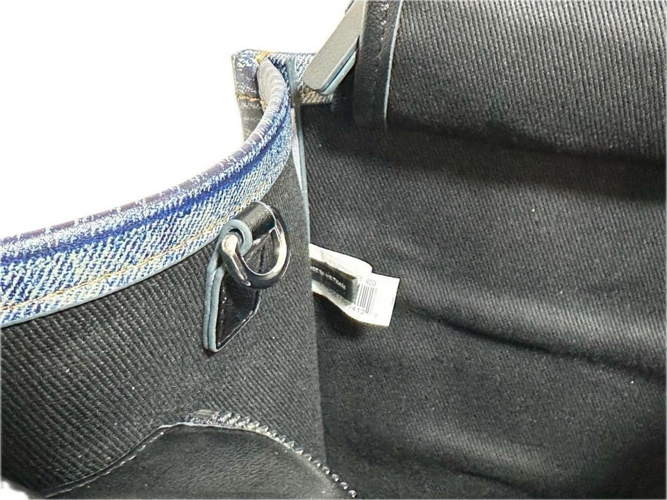 New Marc Jacobs The Denim Print Leather Bag Medium MARC JACOBS from ...