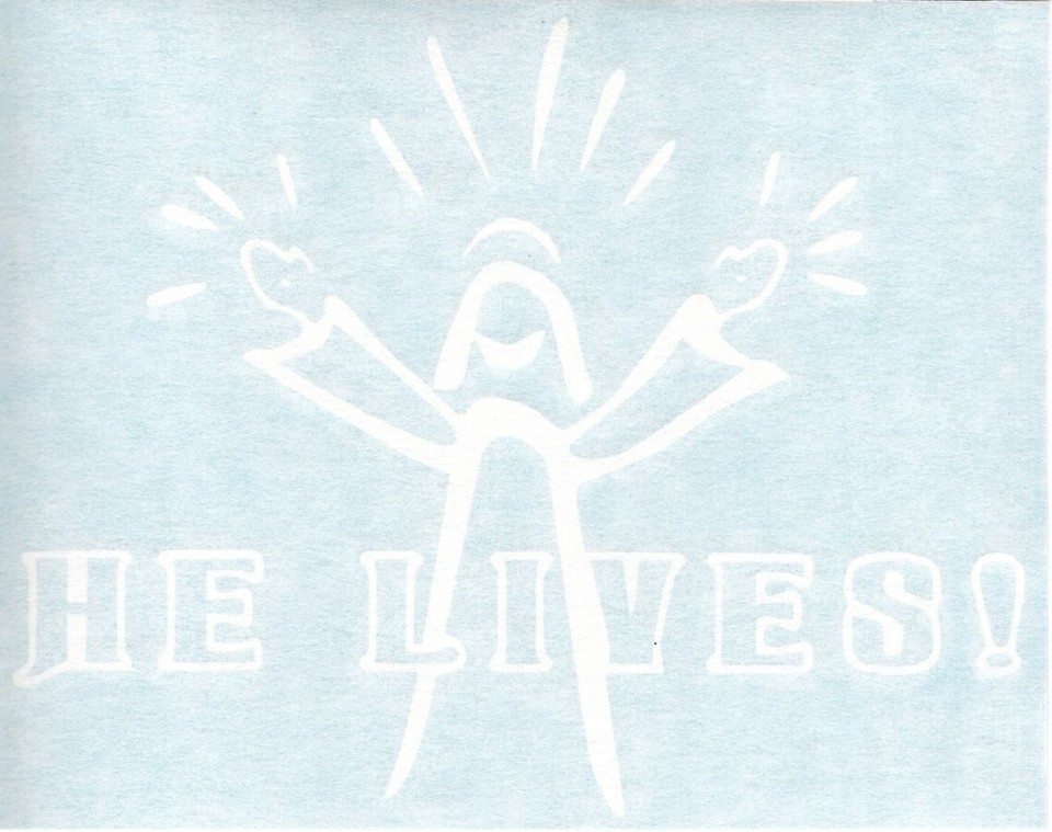 He Lives! - Jesus Christ Christian Resurrection Car Vinyl Decal Sticker ...