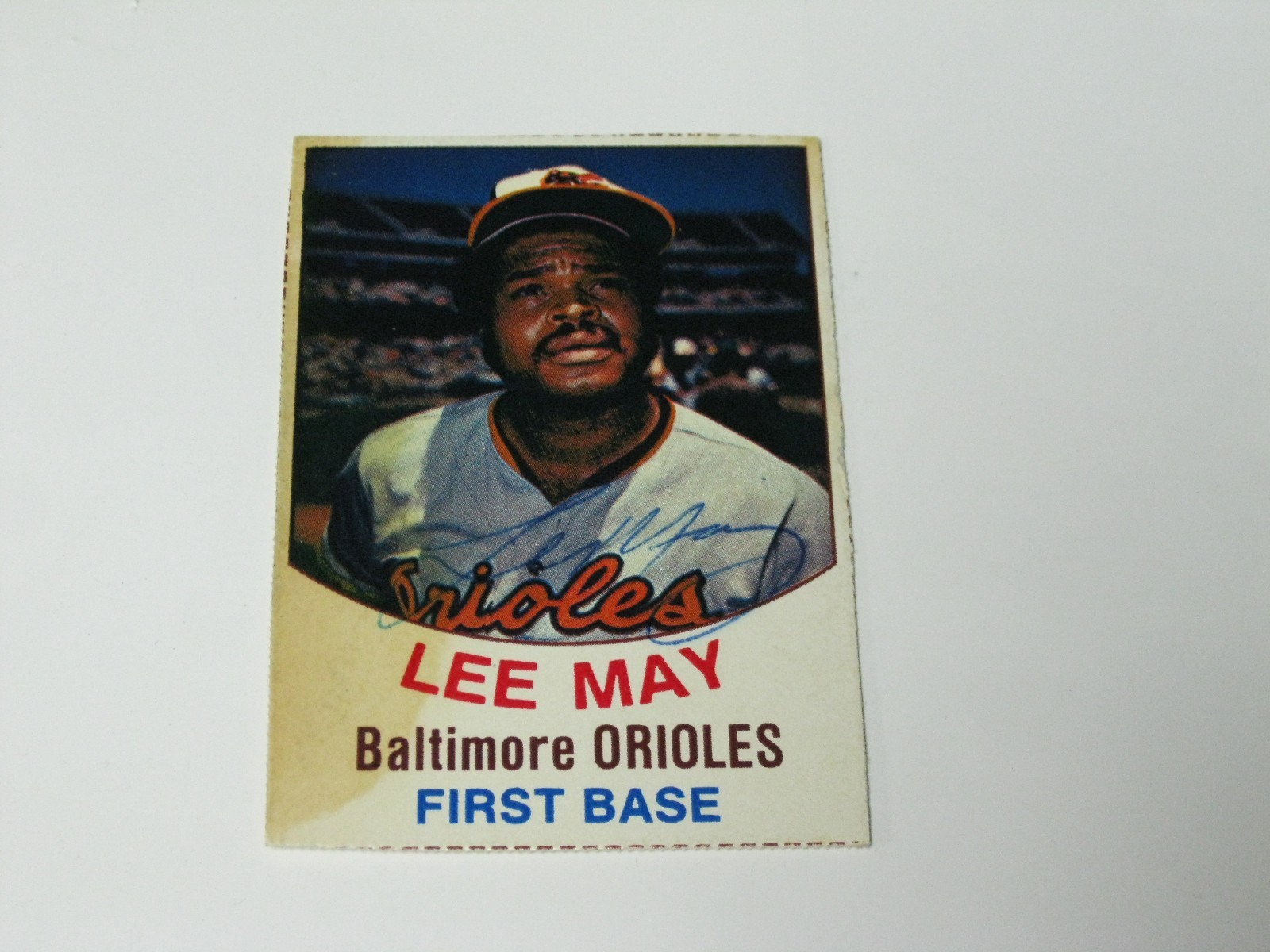 Lee May Autographed Baseball Card Baltimore Orioles | eBay