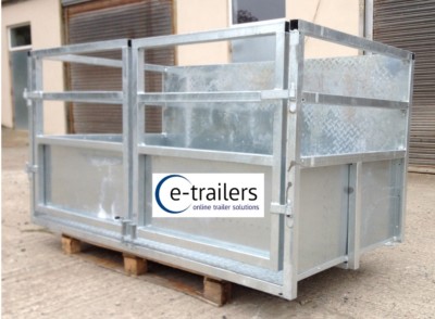 6FT Galvanised 3 Point Link Tractor Stock Box with Metal Floor Price ...