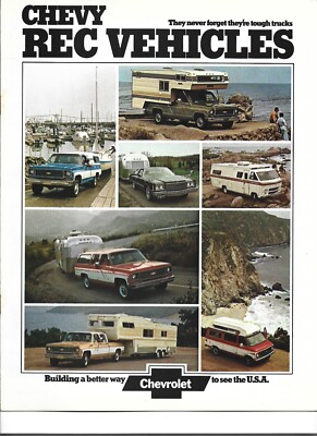 1974 Chevrolet Recreation Vehicle (Chevy Rec) brochure Pickup, Suburban ...