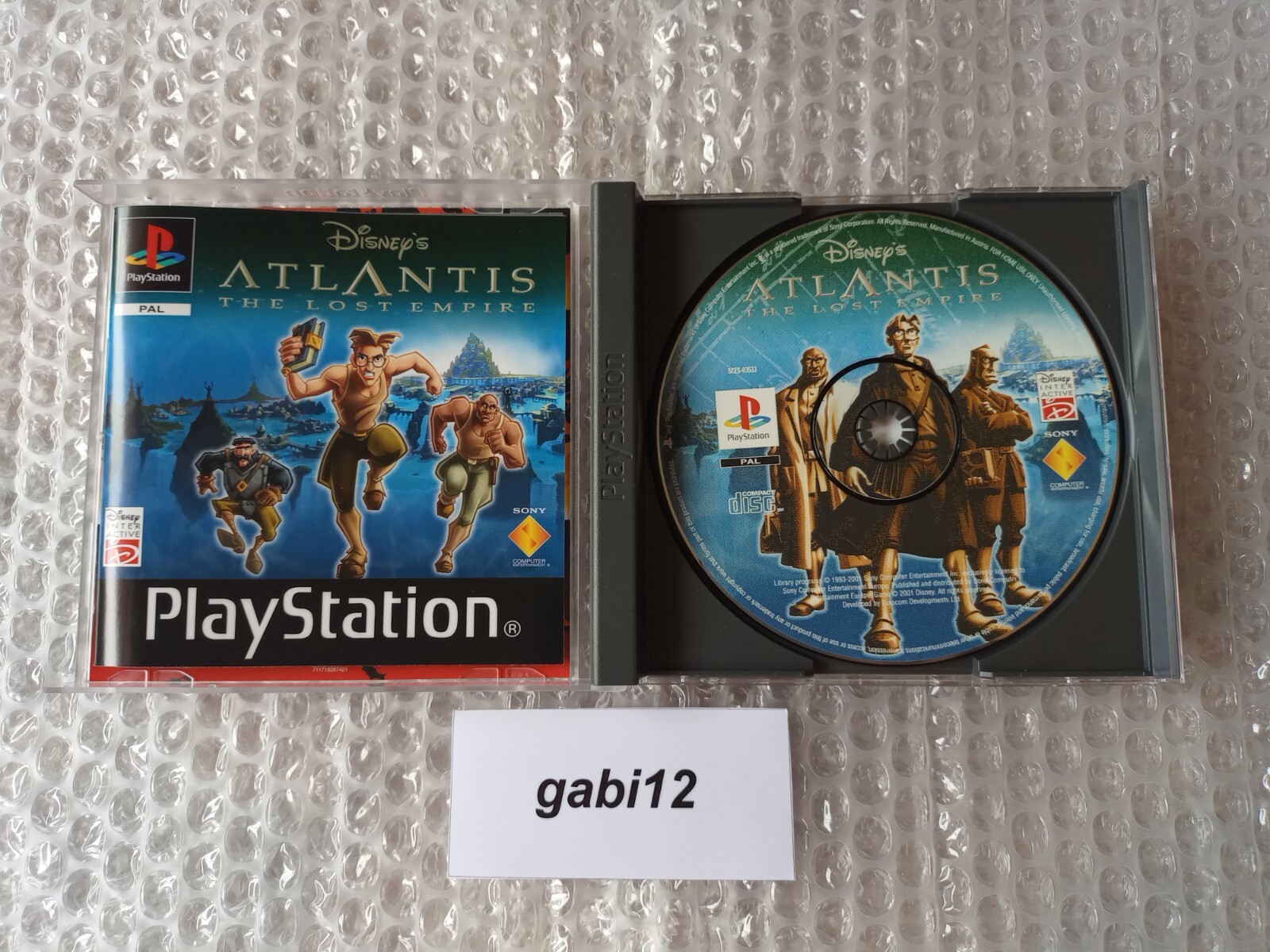 Atlantis: The Lost Empire Sony PlayStation 1/Ps1 | eBay