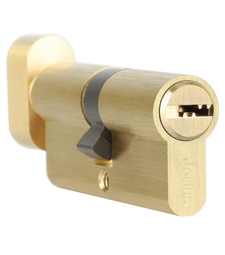 New! 60mm(25/10/25) Euro Cylinder, Brass Door Lock Cylinder with 5 Keys ...