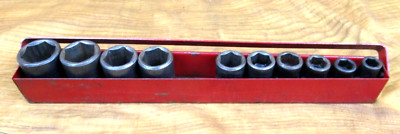 Mac Tools 10-Pc. 6 Pt. 1/2" Drive SAE Impact Socket Set ~ VP Series ~ U ...