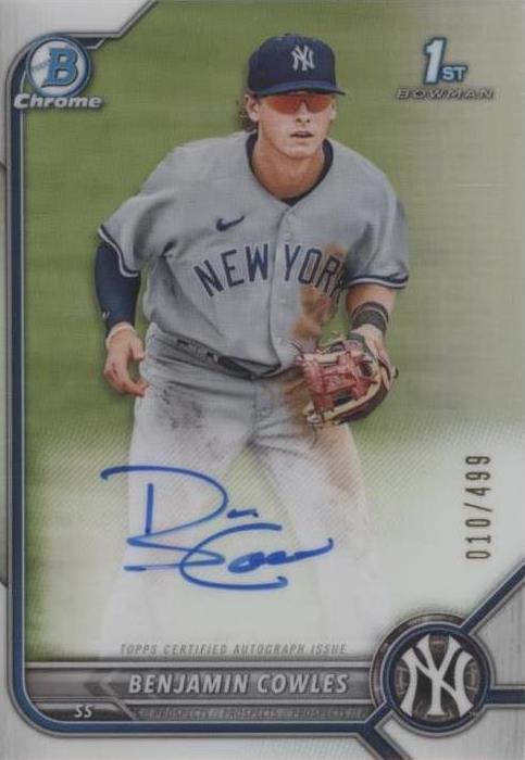 2022 Bowman Chrome - Prospect Autographs Benjamin Cowles #CPA-BC ...