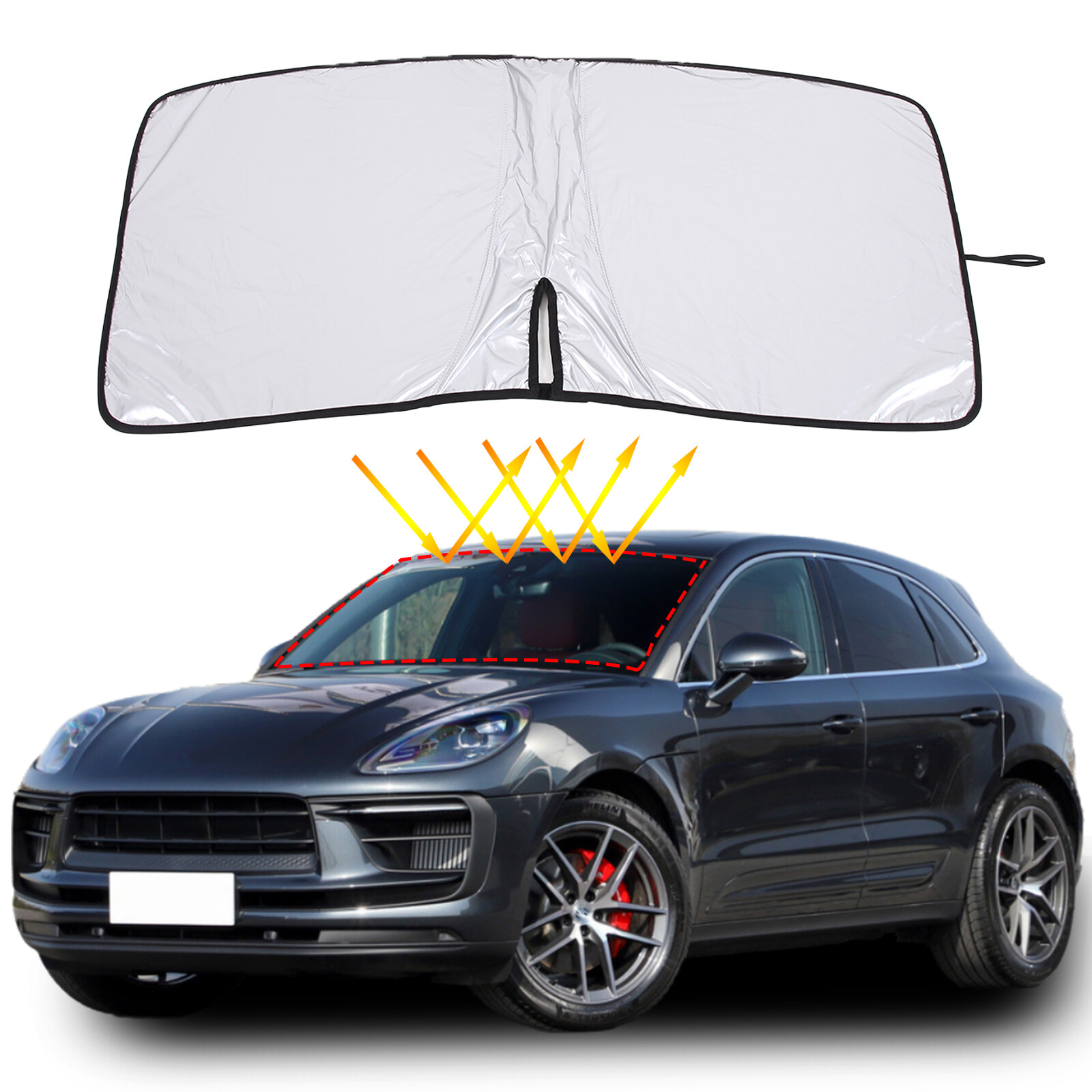 For Porsche Macan 2014-2024 Front Window Visor Sun Car Windshield ...