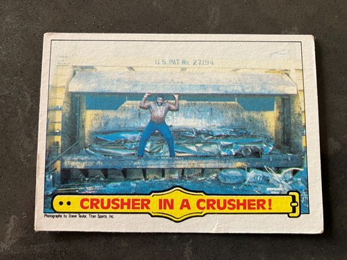 RARE WWF Superstar JUNK YARD DOG 1985 Topps WWF/WWE card # 54 | eBay ...