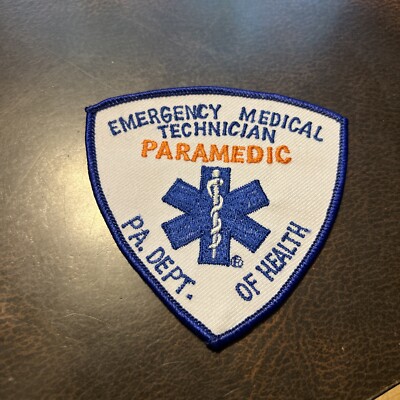 Vintage Obsolete Pennsylvania Fire Department Of Health Paramedic EMT ...