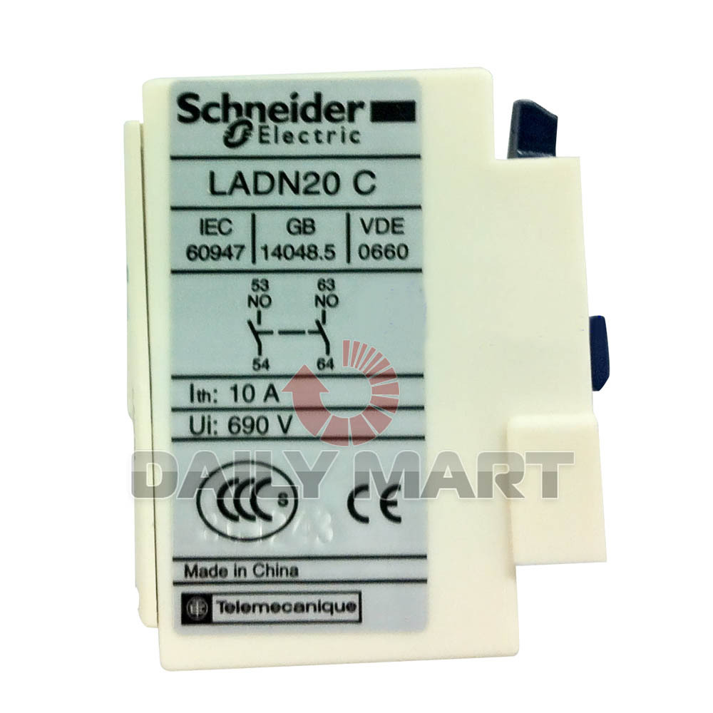 New Schneider Telemecanique auxiliary contacts LADN20C Thermal Overload ...