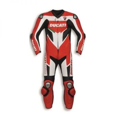 Ducati Motorcycle Genuine Cowhide Leather Protective Suit Motorbike ...