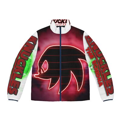 Sonic the Hedgehog Knuckles Men's Puffer Jacket (AOP) | eBay