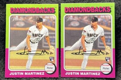 #169 Justin Martinez RC 2024 Topps Heritage Diamondbacks + Extra | eBay