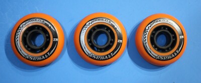 Labeda Asphalt Outdoor Inline Roller Hockey Wheels Orange 76mm 85A ...
