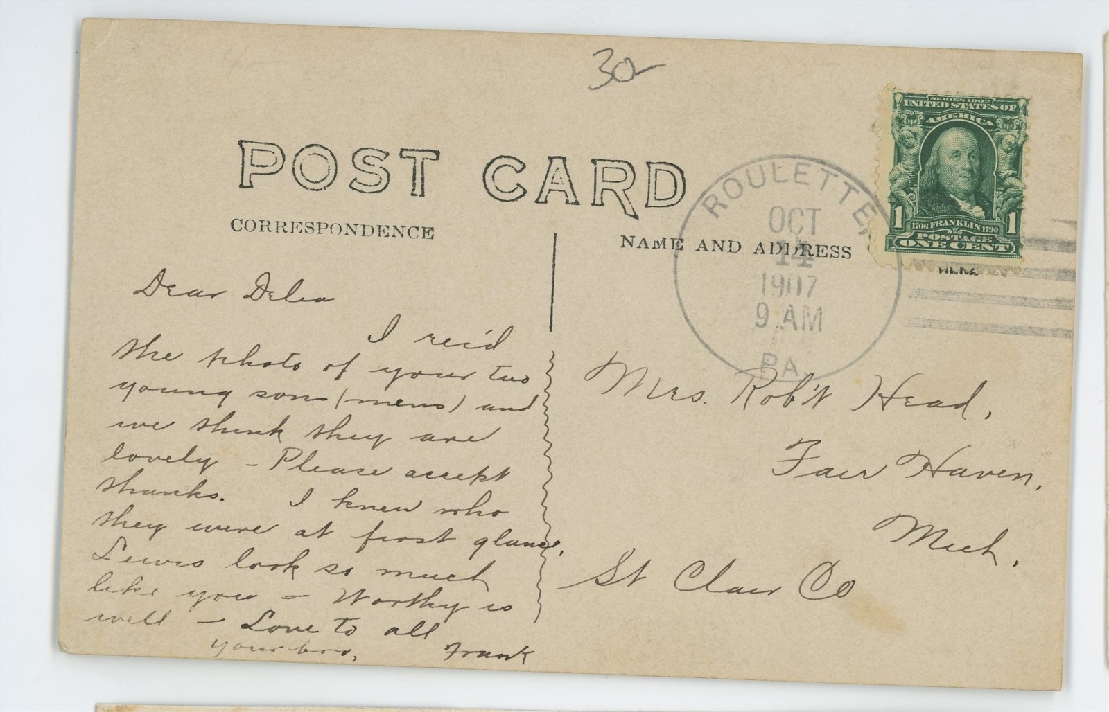 RPPC Aerial View of ROULETTE PA Potter County Pennsylvania Real Photo ...