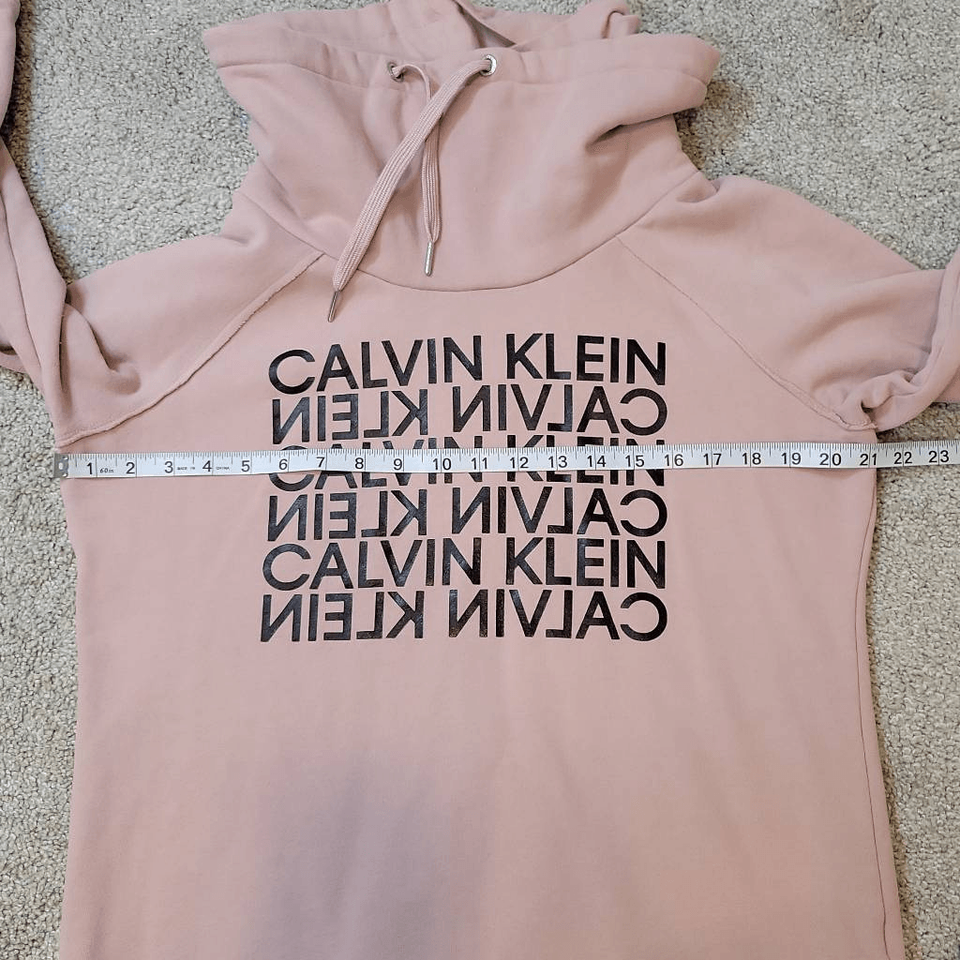 Calvin Klein Sweatshirt Womens Rosy Gray Cowl Neck Size L | eBay