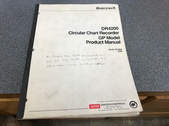Honeywell / Sparling DR4200 Chart Recorder for sale online | eBay