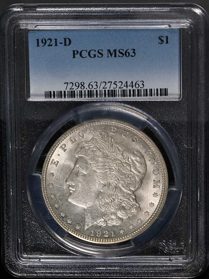 1921-D Morgan Silver Dollar PCGS MS63 Nice Luster Nice Strike | eBay