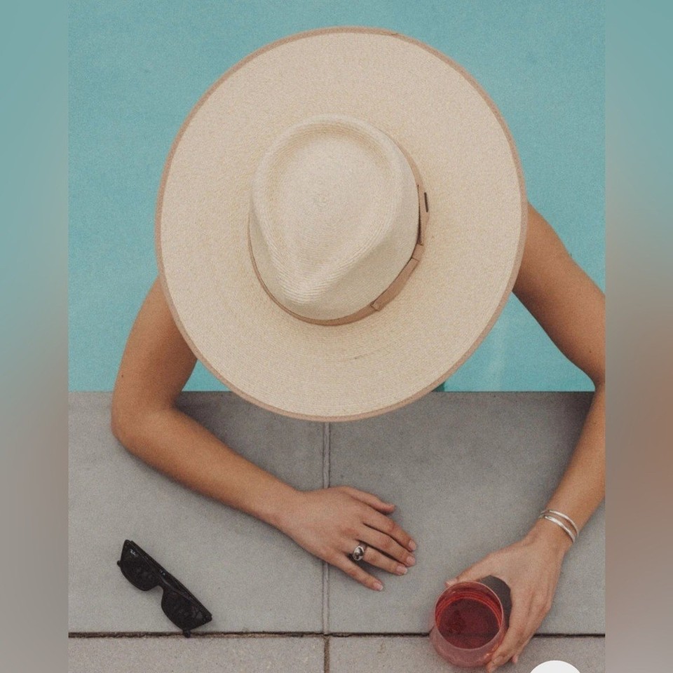 Brixton Natural Straw Hat with Tan Band | eBay