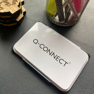 Black Ink Stamp Pad Q-Connect | Crafts Rubber Stamps Office Scrapbook ...