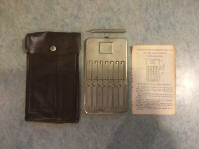 Original 1940's Tasco Pocket Arithmometer w/Original Case, Stylus ...