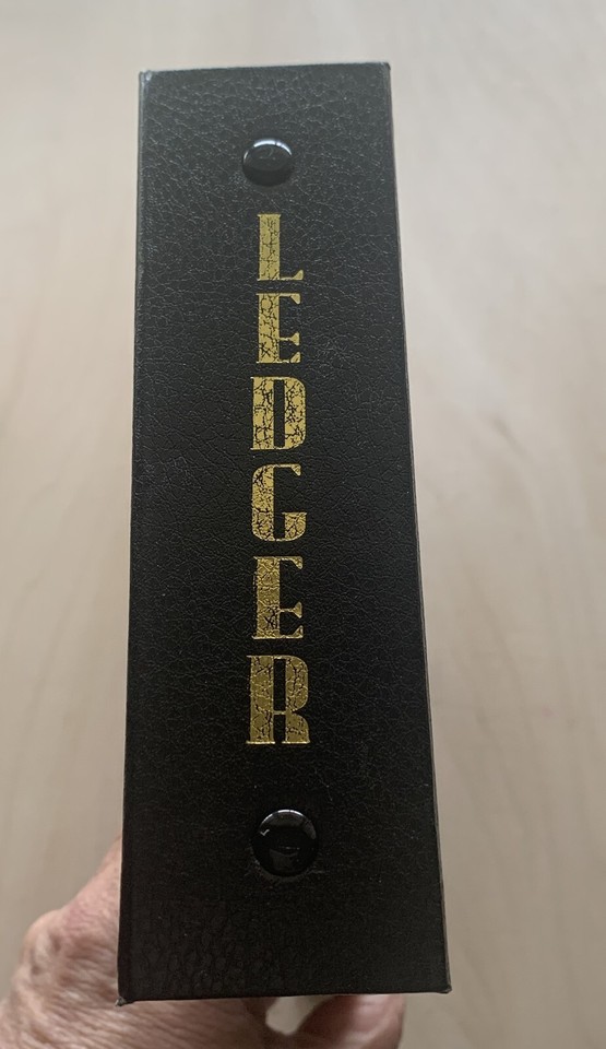 Vtg Ledger 4 Ring Binder Index Tabs 100 Unused Accounting Pages 5 3/4 x ...