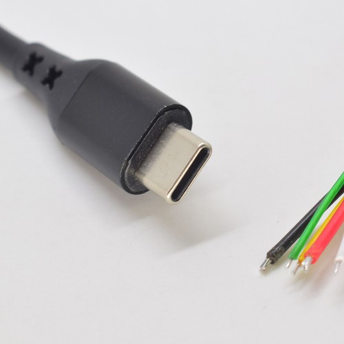 1pc 30cm USB Type-C Male Plug PD Power Cable 5A Fast Charge 5 Wires ...