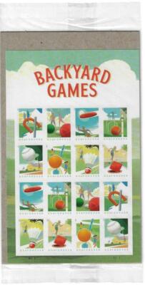 US SCOTT 5627-5634b (PANE OF 16) BACKYARD GAMES FOREVER STAMPS MNH | eBay