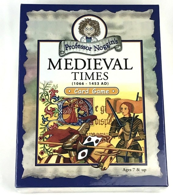 Professor Noggin's Medieval Times Card Game Educational Trivia 2005 ...